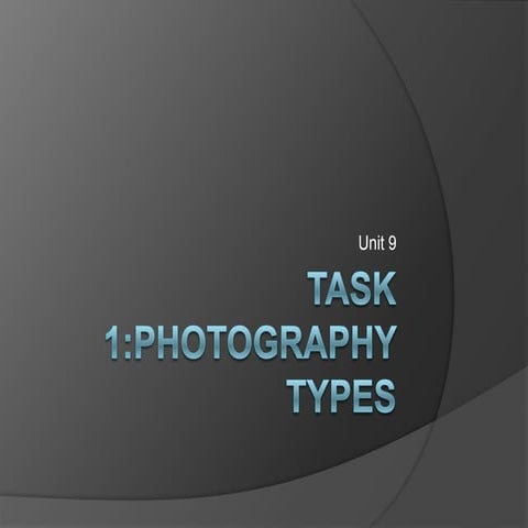Task 1 photography types | PPT