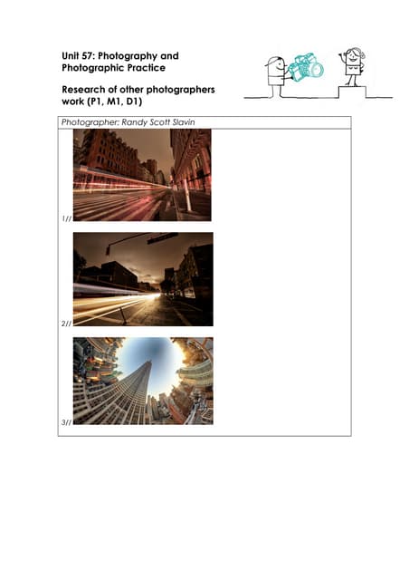 Photographer image analysis | DOCX | Photography | Arts and Crafts