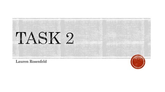 Task 2 unit 1 | PPT