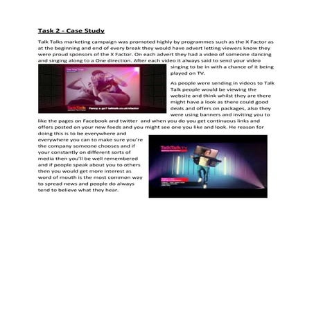 Task 2 case study | PDF