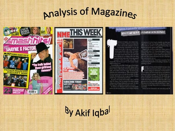 Magazine Cover Analysis | PPTX