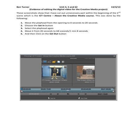 Task 5 assets table for the ict-creative media digital video | DOCX