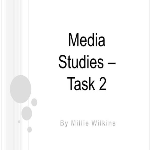 Task 2 – media studies magazines | PPT
