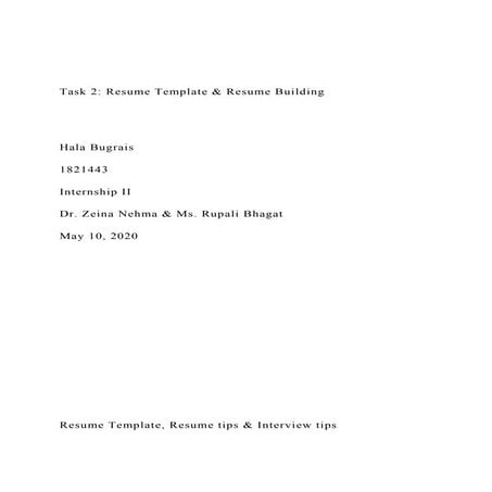 Task 2 Resume Template & Resume Building Hala Bugra.docx