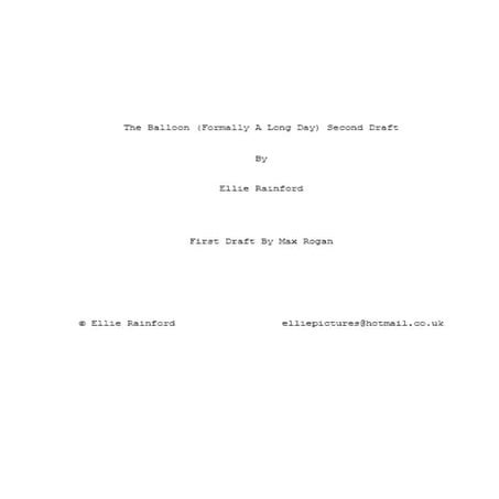 Task2 Second Draft Script By Ellie Rainford | DOCX