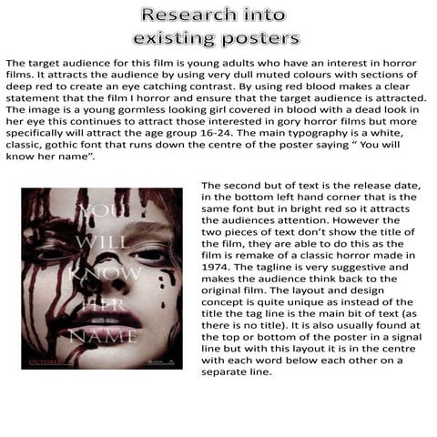 Poster Analysis Three | PPTX