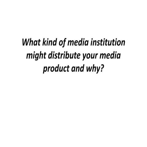 Distribution and exhibition | PPTX