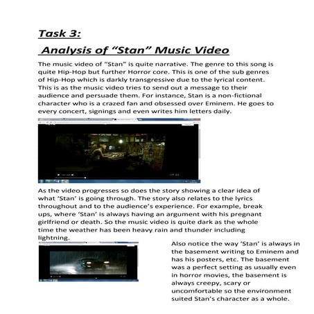 Music video analysis 2 | PPTX