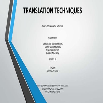 Translation Techniques | PPTX