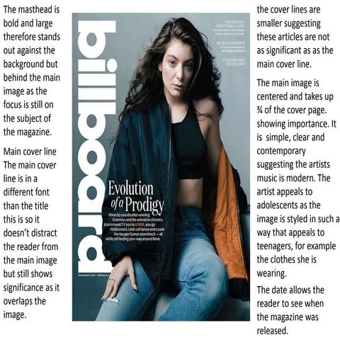 Task 3 - Music Magazine Analysis | PPTX