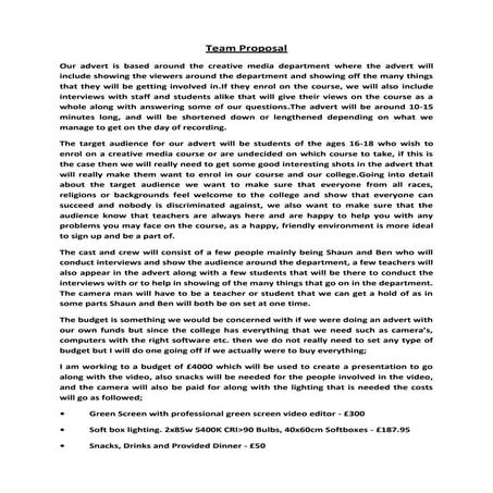 Creative media project pitch | PPTX