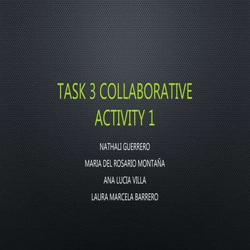 Task 3 collaborative activity 1 | PPTX | Agriculture | Industries