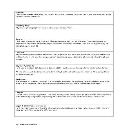 Task 3 Proposal Basic | DOC | Photo Editing Software | Computer Software and Applications