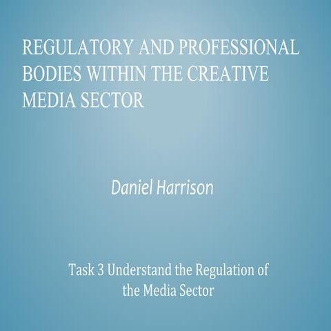 Media regulation | PPTX