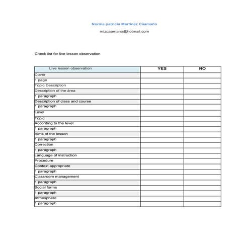 Task 4.3 check list | DOCX