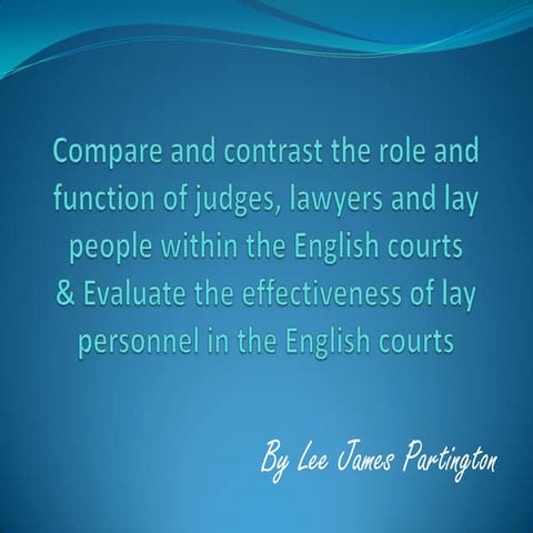 Law Coursework - Unit 1, Task 4 | PPTX