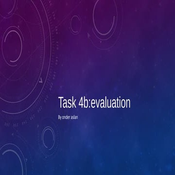 Task 4b: Evaluation | PPT