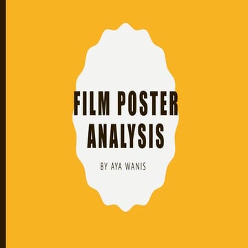 Film poster analysis | PPT