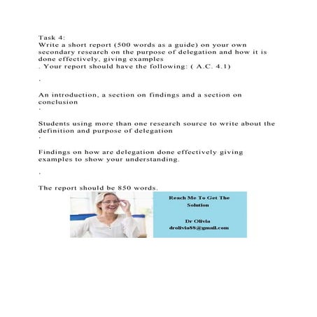 Task 4 Write a short report (500 words as a guide) on your own se.docx