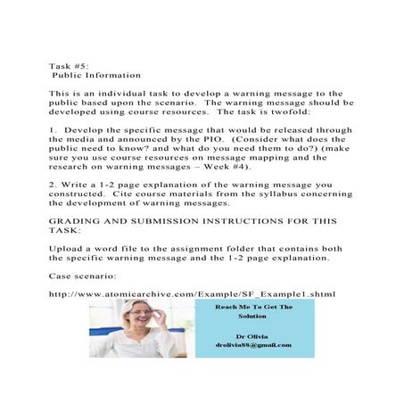 Task #5 Public Information This is an individual task to.docx