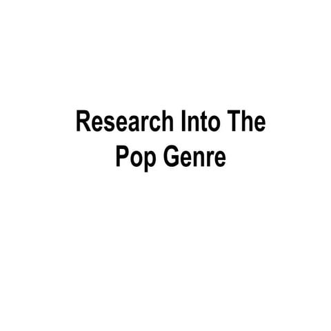 Pop music magazine research | PPTX