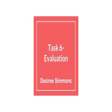 Task 6 evaluation | PPTX