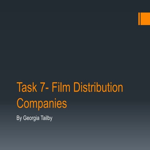 Task 7 film distribution companies | PPT