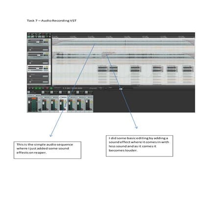 Task 7 sound sequence | DOCX | Audio Production | Content Production