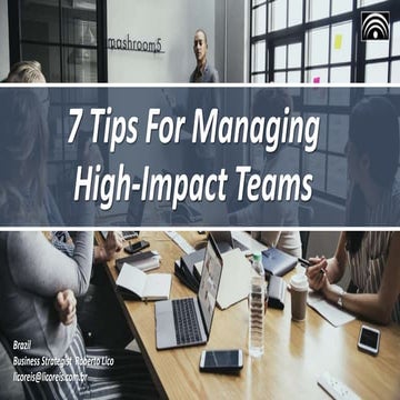 Great Tips for Managing High-Impact Teams | PPT