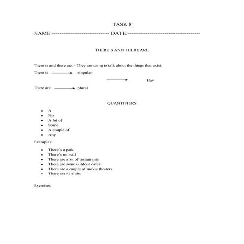 There´s and There are | PDF