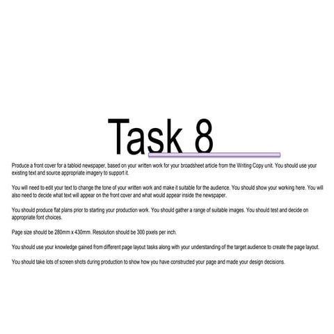 Task 8 | PPT