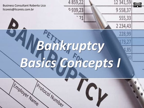 Understanding the different forms of bankruptcy | PPT