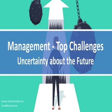 Management - Top Challenges - Uncertainty about the future | PPTX