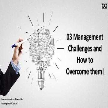 03 Management Challenges and how to overcome them | PPT