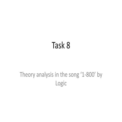 Task 8 theory analysis logic 1800 | PPT