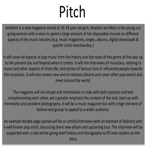 Task 9 (a) Pitch | PPT