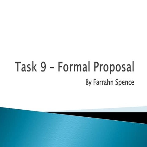 Task 9 – formal proposal | PPTX | Rock Music | Music