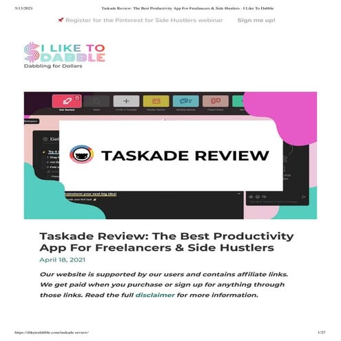 Taskade review | PDF