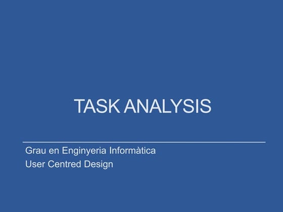 Sample visual task analysis | PPTX