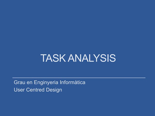 Sample visual task analysis | PPTX