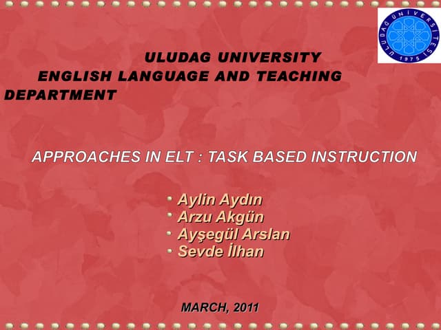 Task based syllabus | PPTX