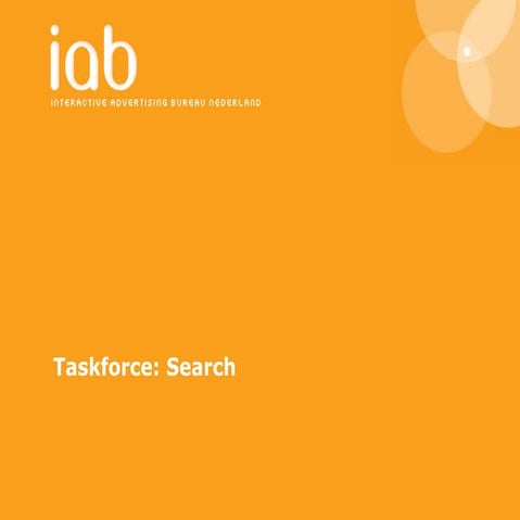 Taskforce Search Harmen Visscher Traffic4u IAB Interact 2009 | PPT