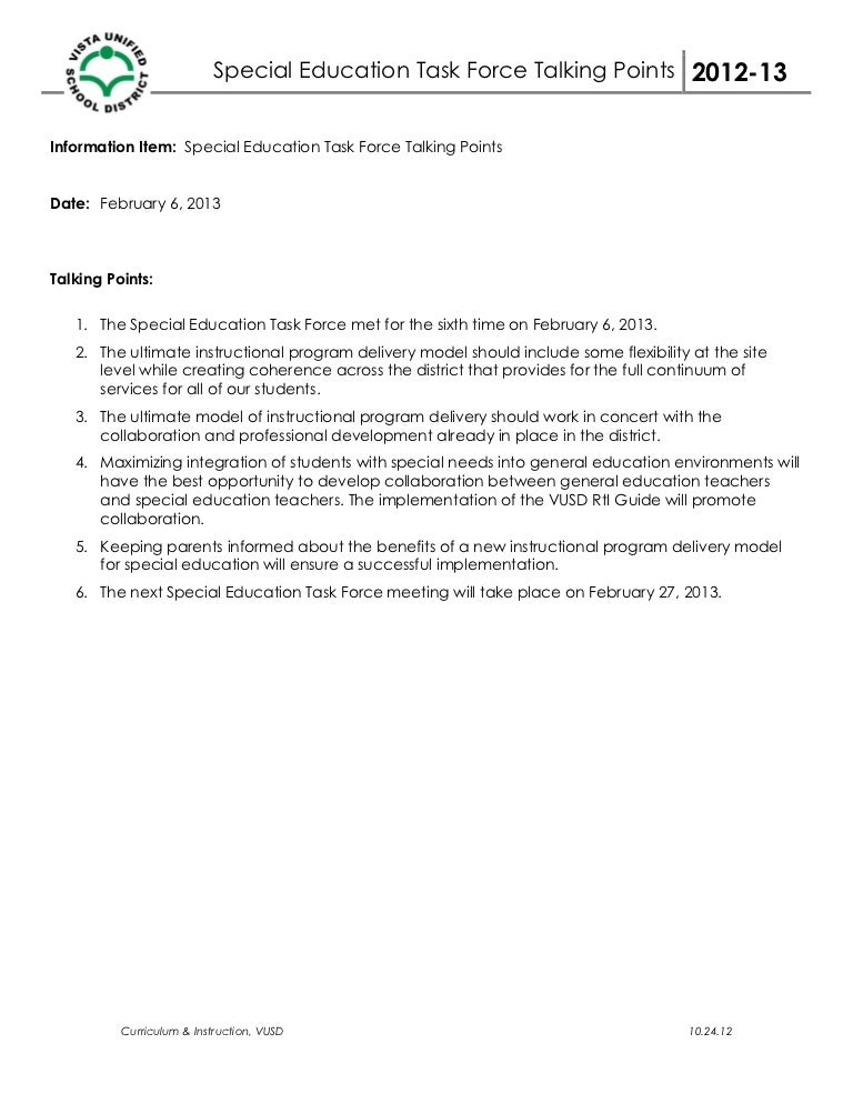 Task force talking points meeting 6 2 6-13-1 - final