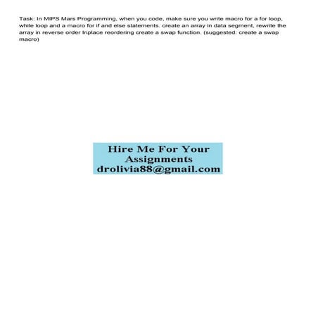 Task In MIPS Mars Programming when you code make sure you.pdf