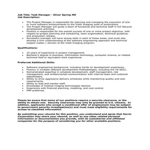 Task Manager Description | DOC