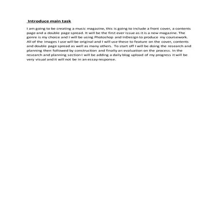Introducing main coursework | DOCX