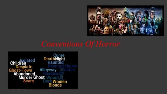 The horror genre | PPTX | Horror | Genres
