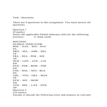 Task QuestionsThere are 9 questions in this assignment. Yo.docx