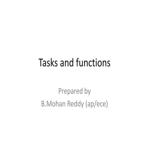 Tasks and functions.pdf jkbkcgkmkkhjkjhjj | PPT
