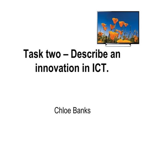 Innovation in ICT | PPT